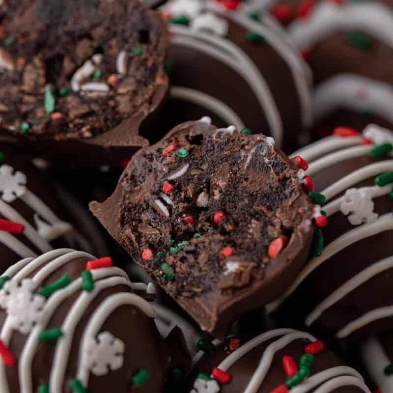 Chocolate Christmas Tree Cake Truffles (Little Debbie’s) - Lifestyle of ...