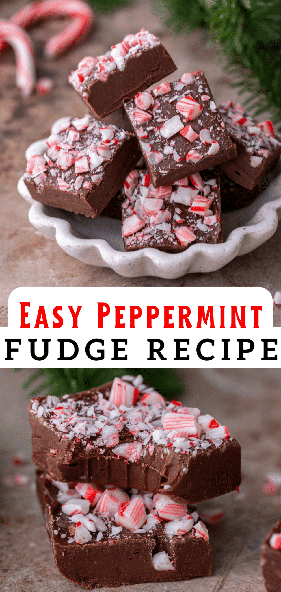 The Best Chocolate Peppermint Fudge Recipe - Lifestyle of a Foodie