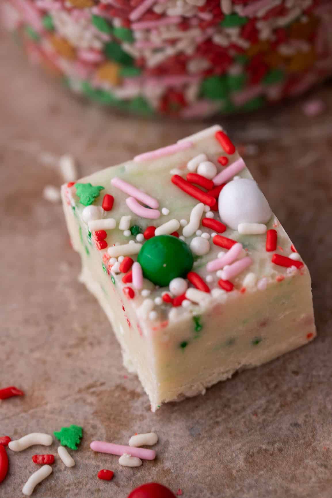 The Best Sugar Cookie Fudge Recipe For Christmas - Lifestyle of a Foodie