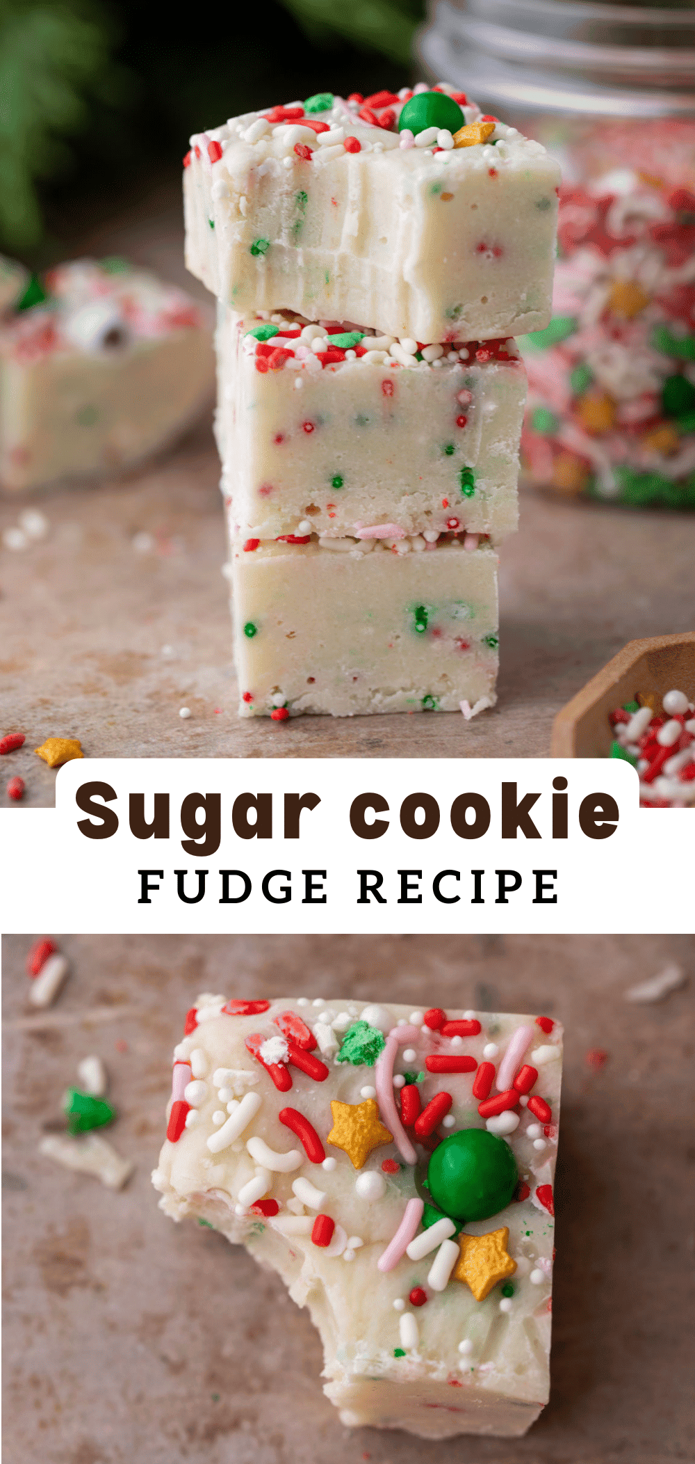 The Best Sugar Cookie Fudge Recipe For Christmas - Lifestyle of a Foodie