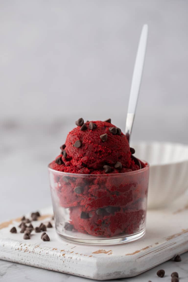 The Best Edible Red Velvet Cookie Dough Recipe - Lifestyle of a Foodie