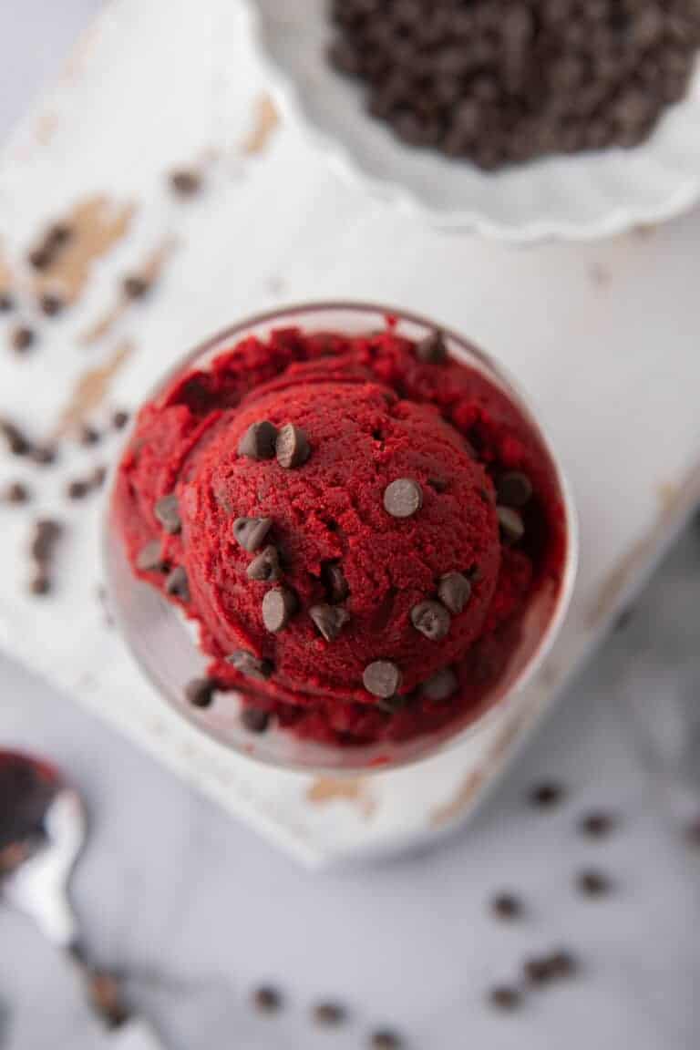 The Best Edible Red Velvet Cookie Dough Recipe - Lifestyle of a Foodie