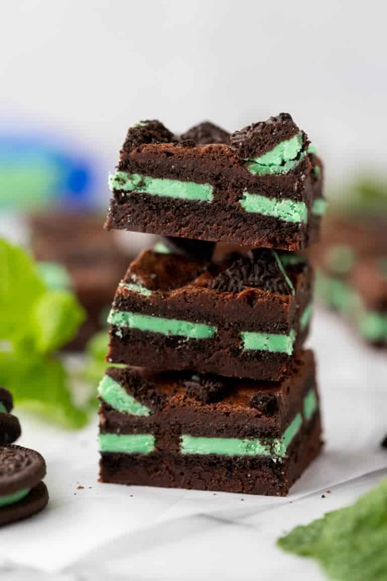 Ultimate fudge Mint Oreo Brownies Recipe - Lifestyle of a Foodie
