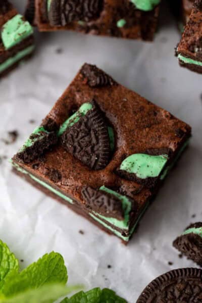 Ultimate fudge Mint Oreo Brownies Recipe - Lifestyle of a Foodie
