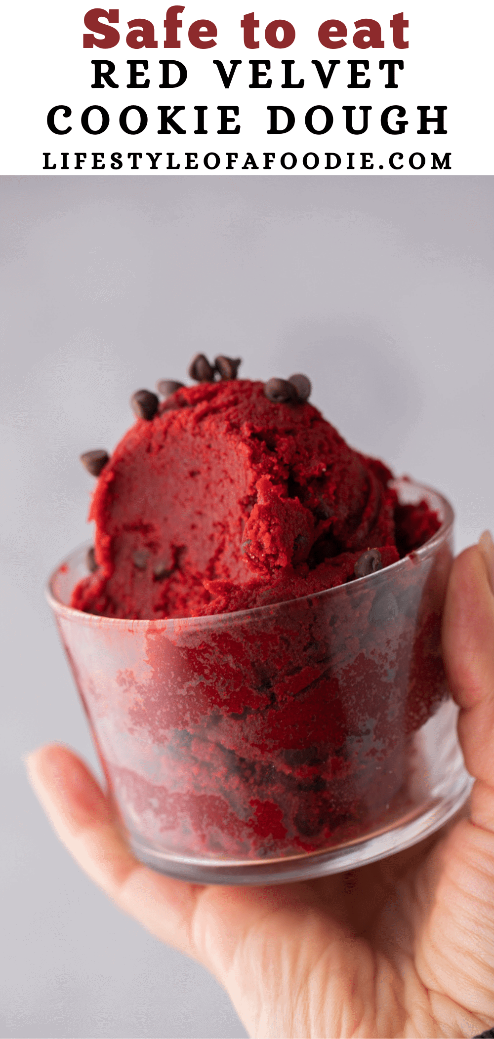 The Best Edible Red Velvet Cookie Dough Recipe - Lifestyle of a Foodie