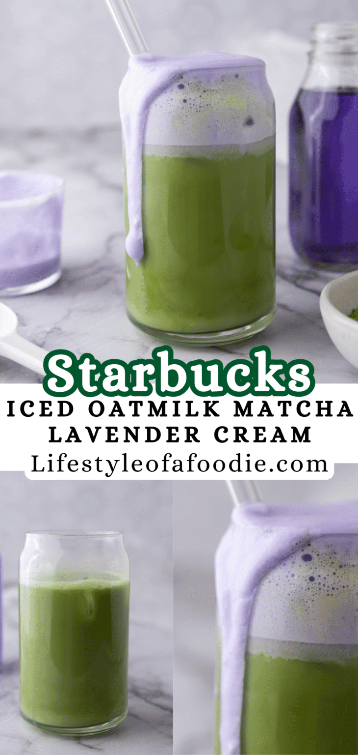 The Best Iced Starbucks Oatmilk Matcha Lavender Cream Recipe ...