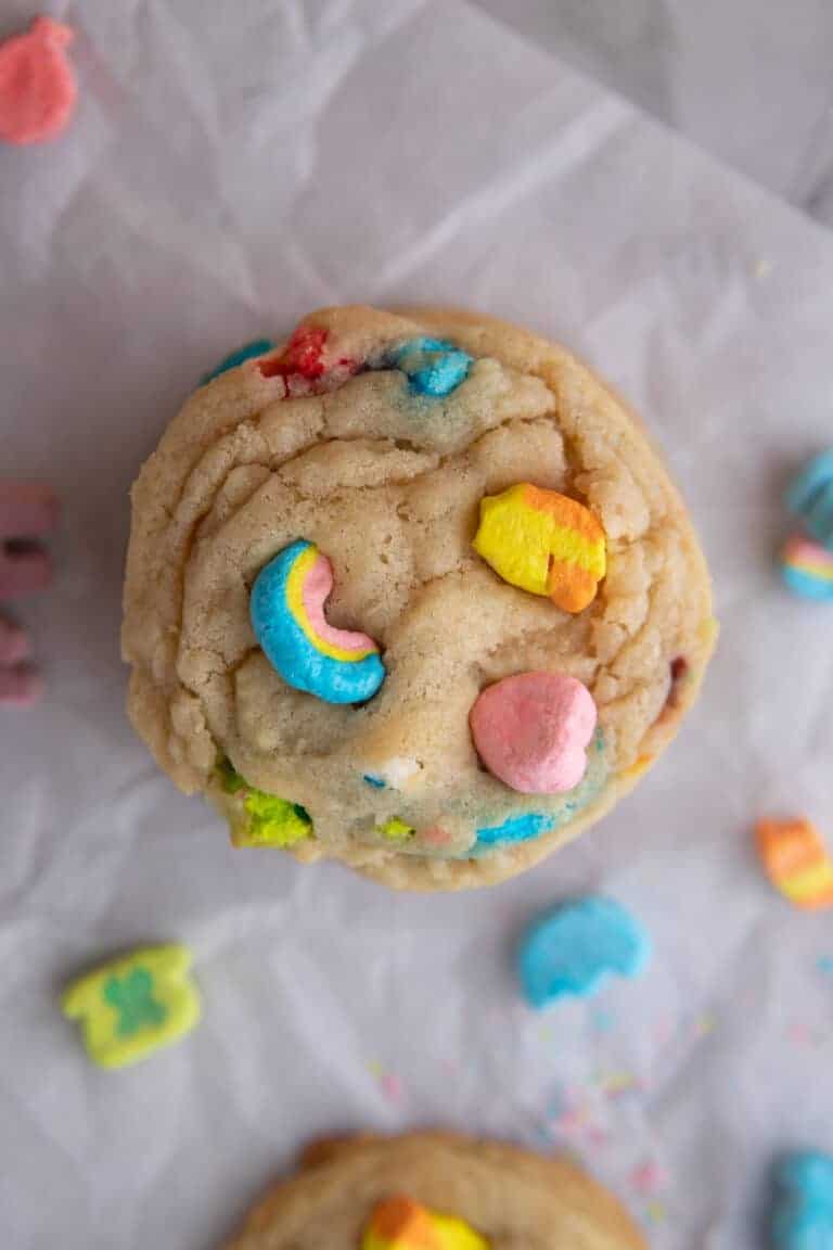 Lucky Charms Cookies (Soft Sugar Cookies with Marshmallows)