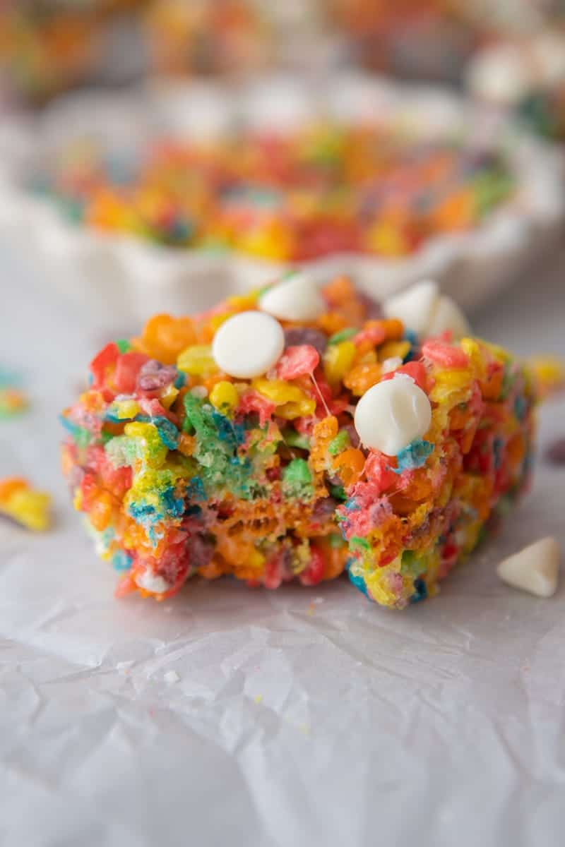 Homemade Easy Fruity Pebble Krispie Treats Recipe - Lifestyle of a Foodie