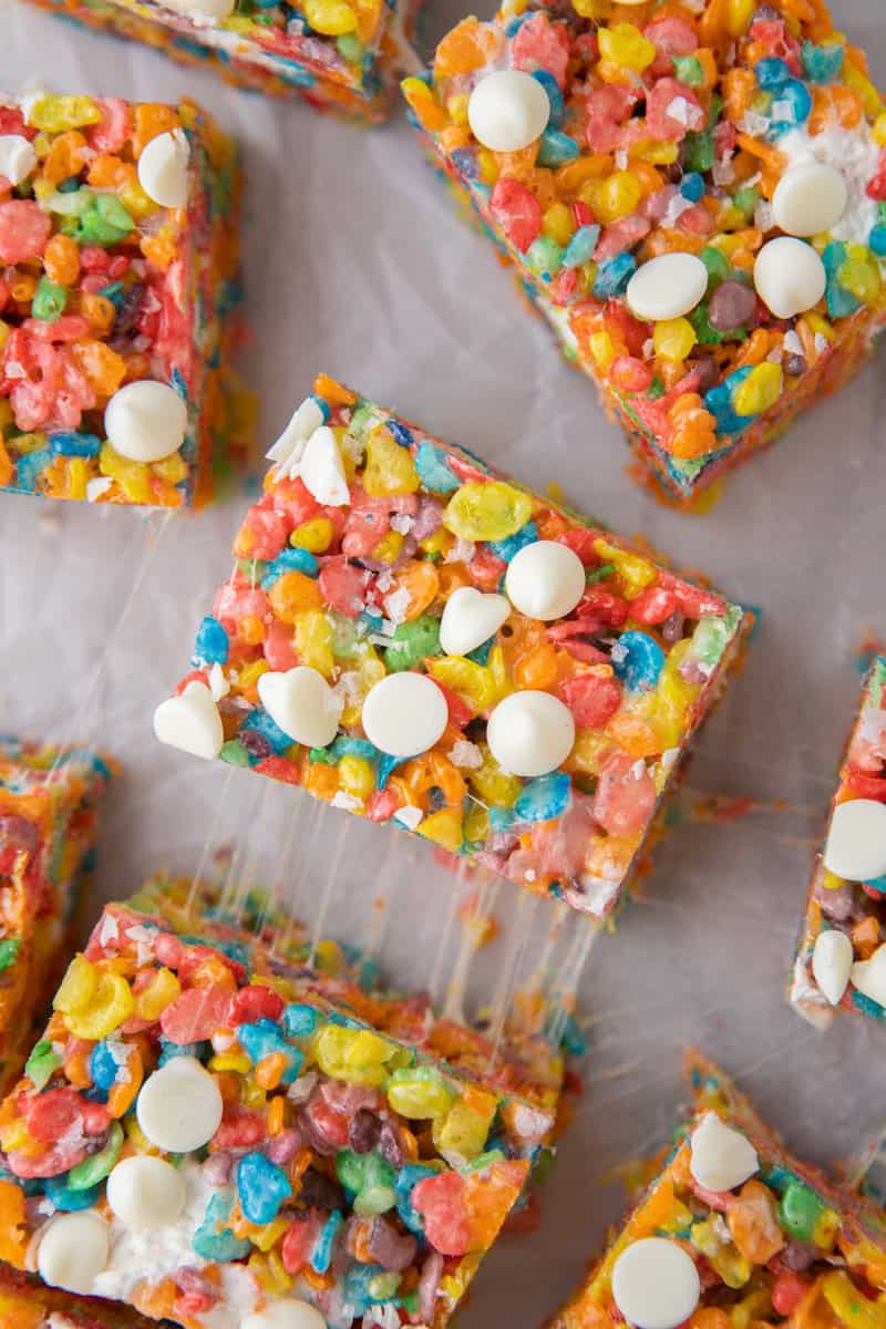 Homemade Easy Fruity Pebble Krispie Treats Recipe - Lifestyle of a Foodie