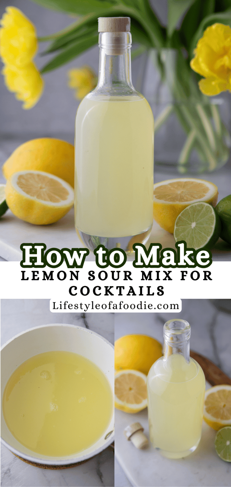 How to Make Homemade Lemon Sour Mix - Lifestyle of a Foodie