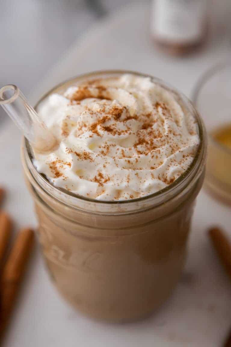 The Best Maple latte with real maple syrup (Hot & Iced) - Lifestyle of a Foodie