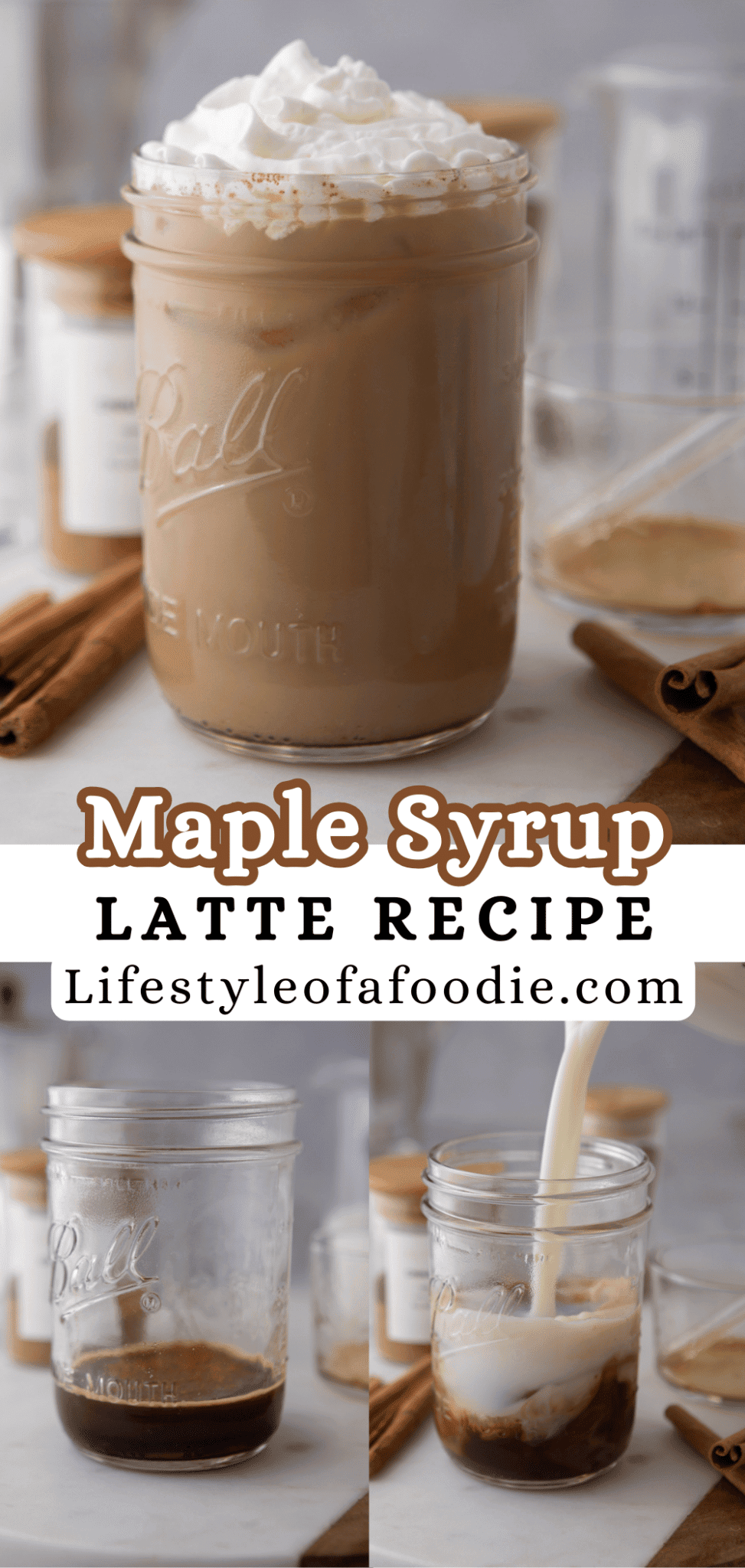The Best Maple latte with real maple syrup (Hot & Iced) - Lifestyle of ...