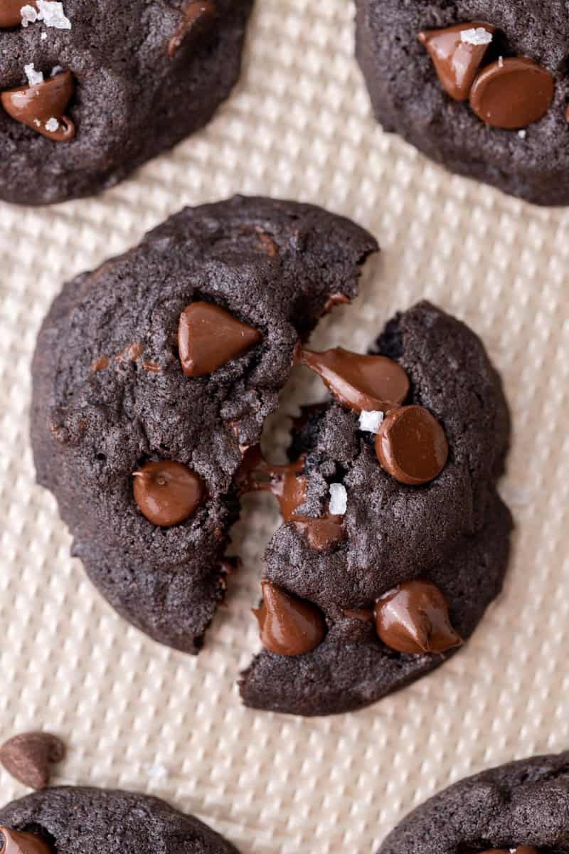 The Best Chocolate Chip Black Cocoa Cookies - Lifestyle of a Foodie