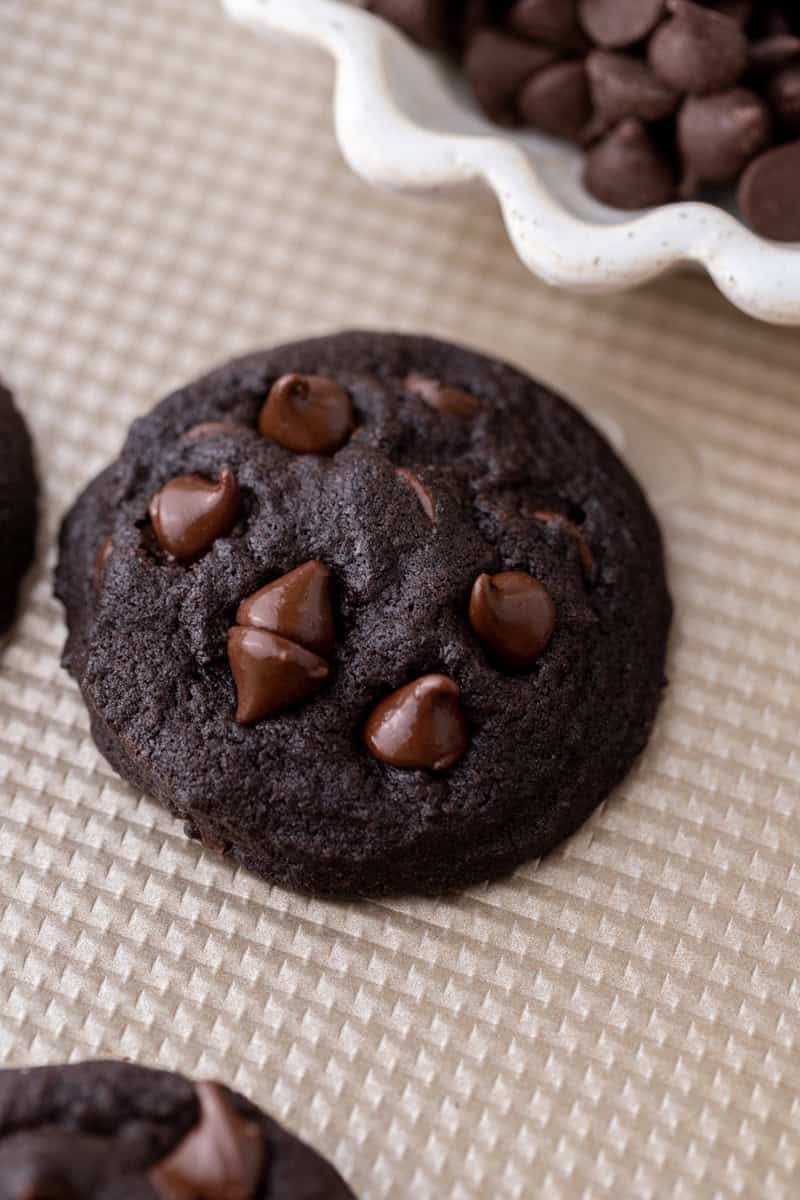 The Best Chocolate Chip Black Cocoa Cookies - Lifestyle of a Foodie