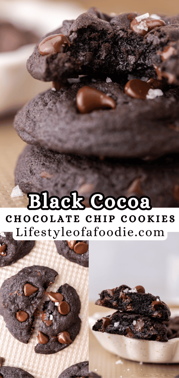 The Best Chocolate Chip Black Cocoa Cookies - Lifestyle of a Foodie