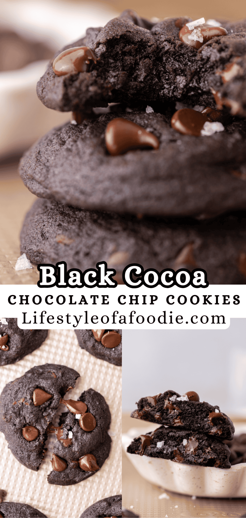 The Best Chocolate Chip Black Cocoa Cookies - Lifestyle of a Foodie