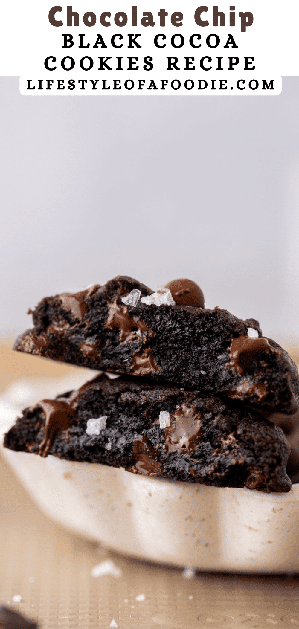The Best Chocolate Chip Black Cocoa Cookies - Lifestyle of a Foodie