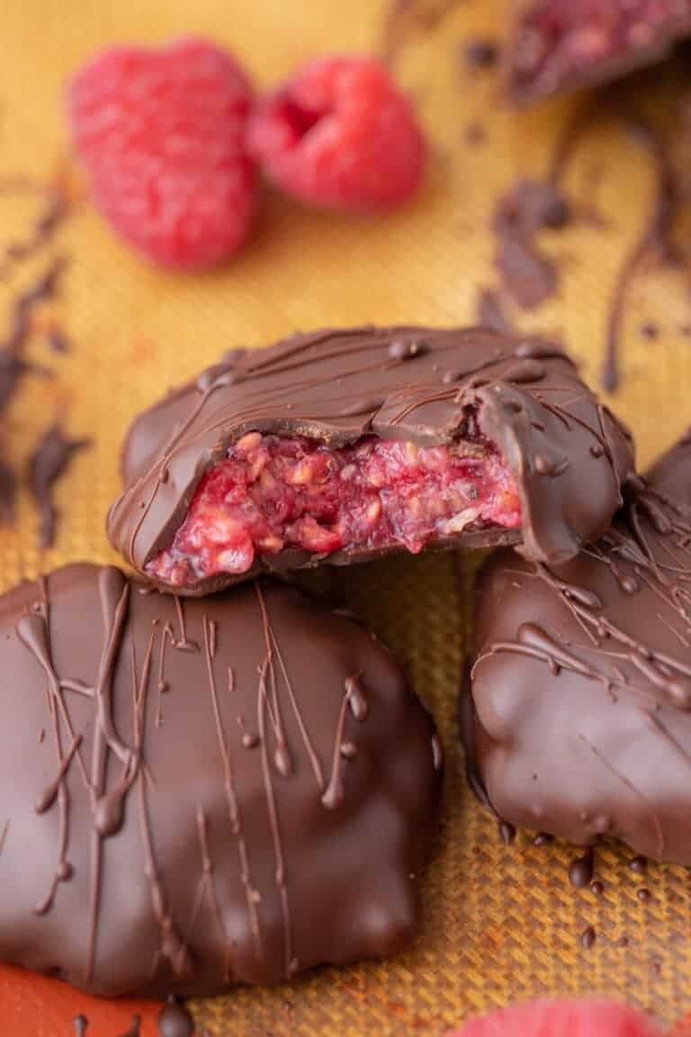 Easy Healthy Raspberry Jam Chocolate Bites Recipe - Lifestyle of a Foodie