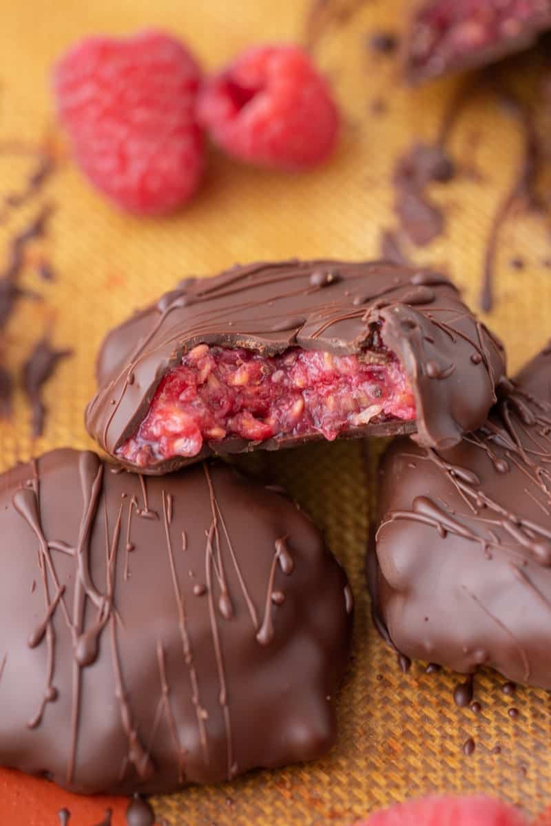 Easy Healthy Raspberry Jam Chocolate Bites Recipe - Lifestyle of a Foodie