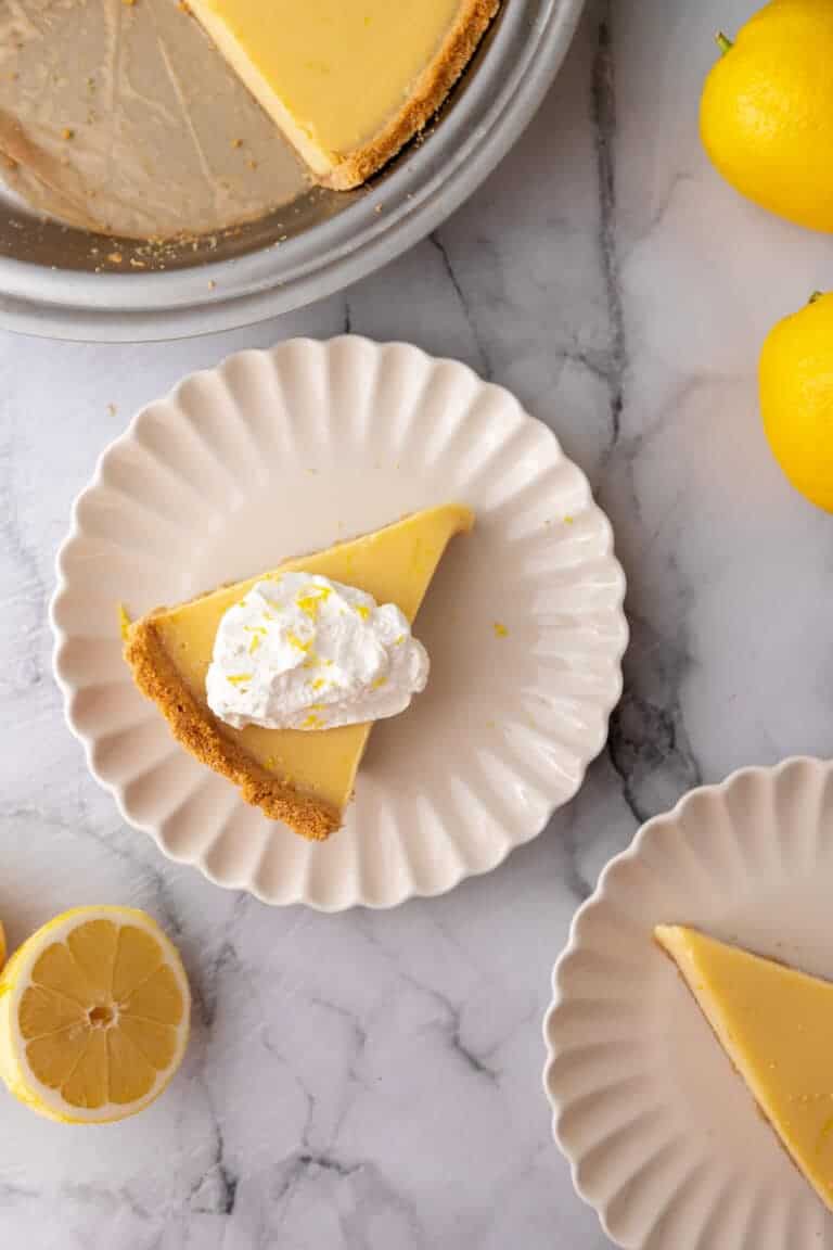 The Best Lemon Pie with Graham Cracker Crust Recipe - Lifestyle of a Foodie