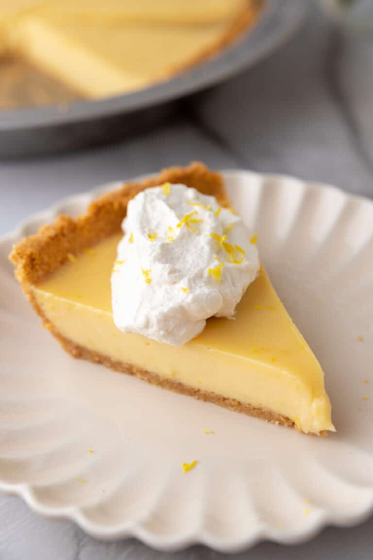 The Best Lemon Pie with Graham Cracker Crust Recipe - Lifestyle of a Foodie