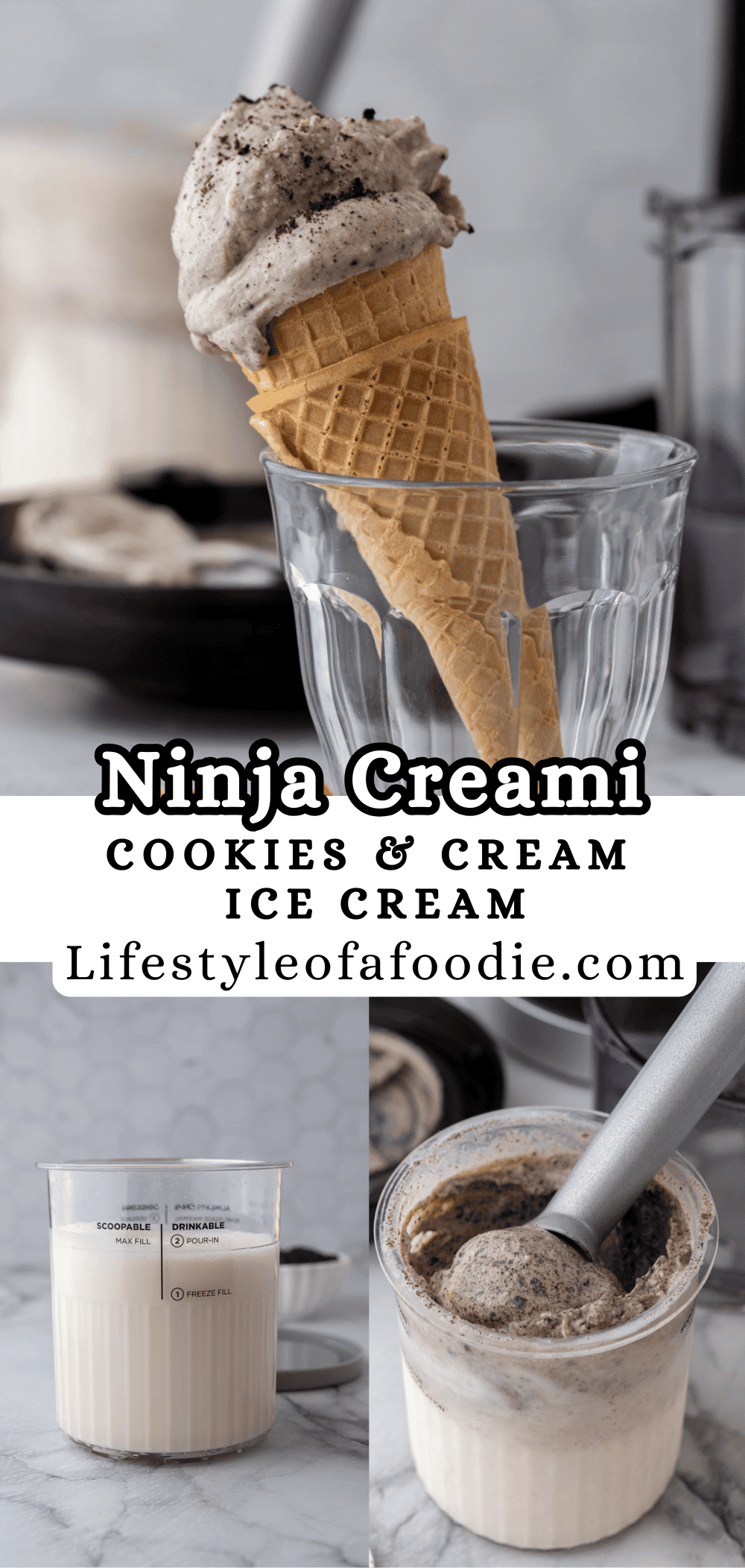 The Best Ninja Creami Cookies and Cream Recipe - Lifestyle of a Foodie