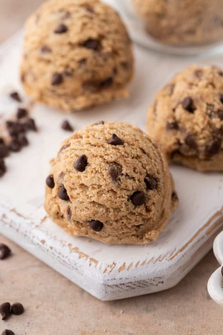 The Best edible chocolate chip cookie dough recipe - Lifestyle of a Foodie