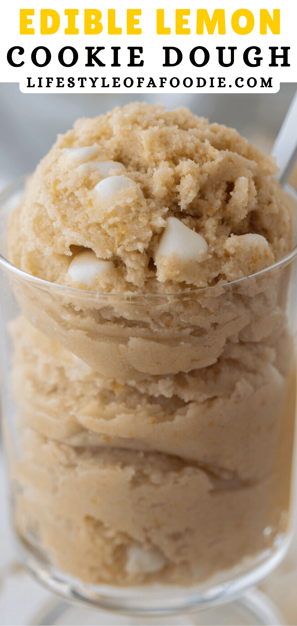 The Best Edible Lemon Cookie Dough Recipe - Lifestyle of a Foodie