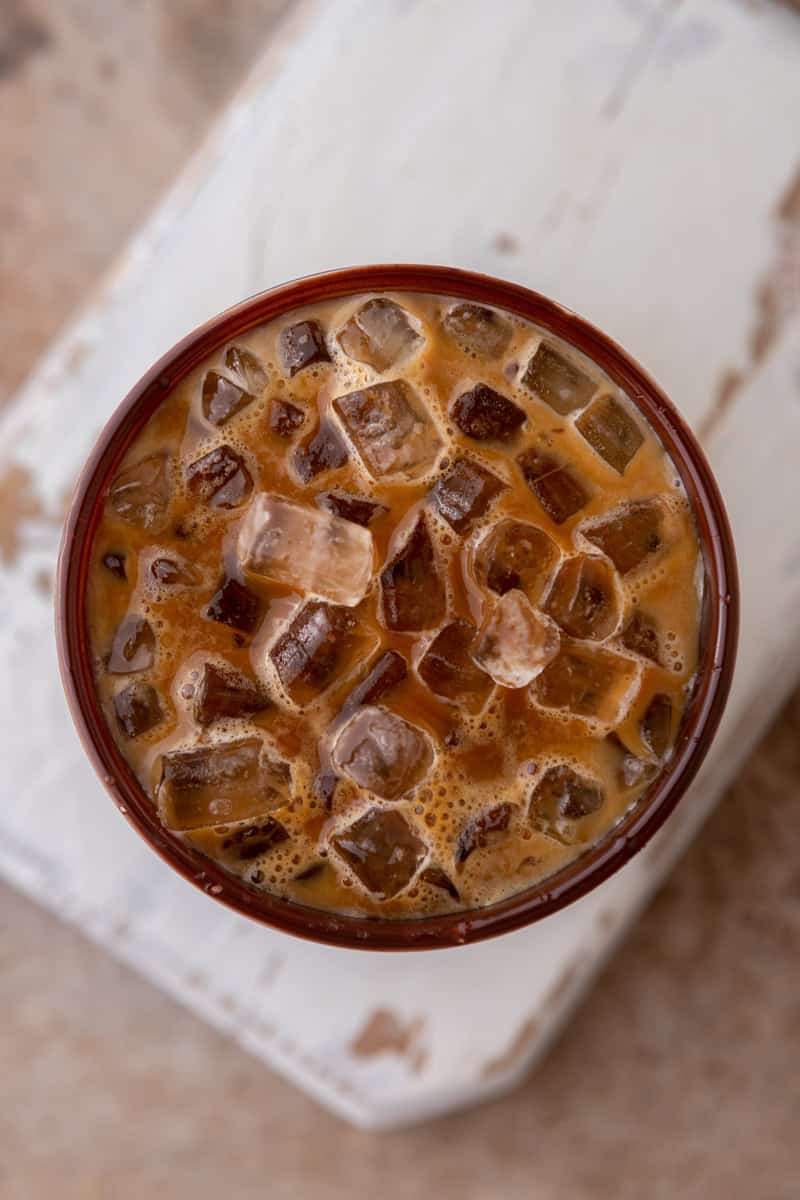 Tiktok Viral Iced Cracking Latte Copycat Recipe - Lifestyle of a Foodie