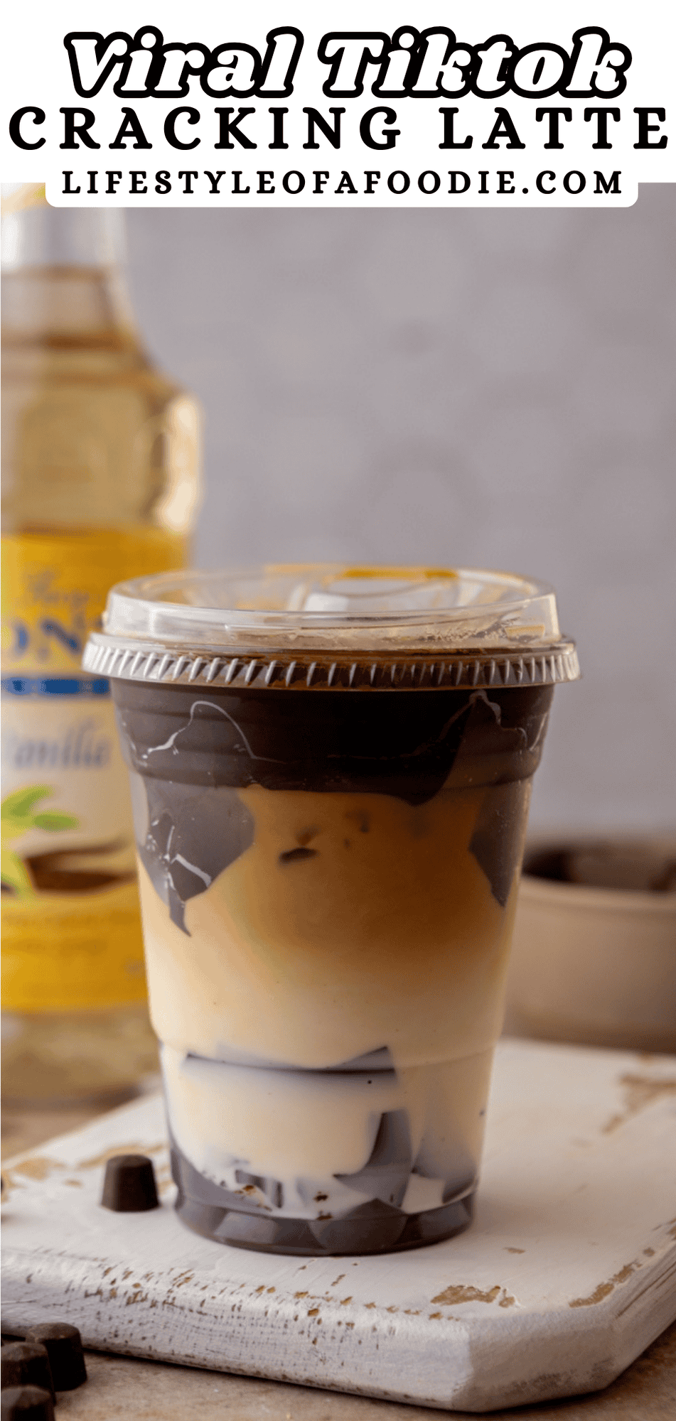 Tiktok Viral Iced Cracking Latte Copycat Recipe - Lifestyle of a Foodie