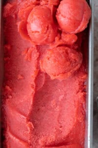 The Best Strawberry Sorbet Recipe - Lifestyle of a Foodie
