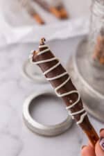 The Best Caramel Chocolate covered Pretzel Rods - Lifestyle of a Foodie