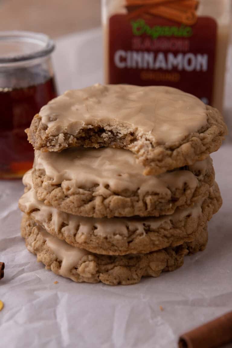 The Best Maple Glazed Oatmeal Cookies Recipe - Lifestyle of a Foodie