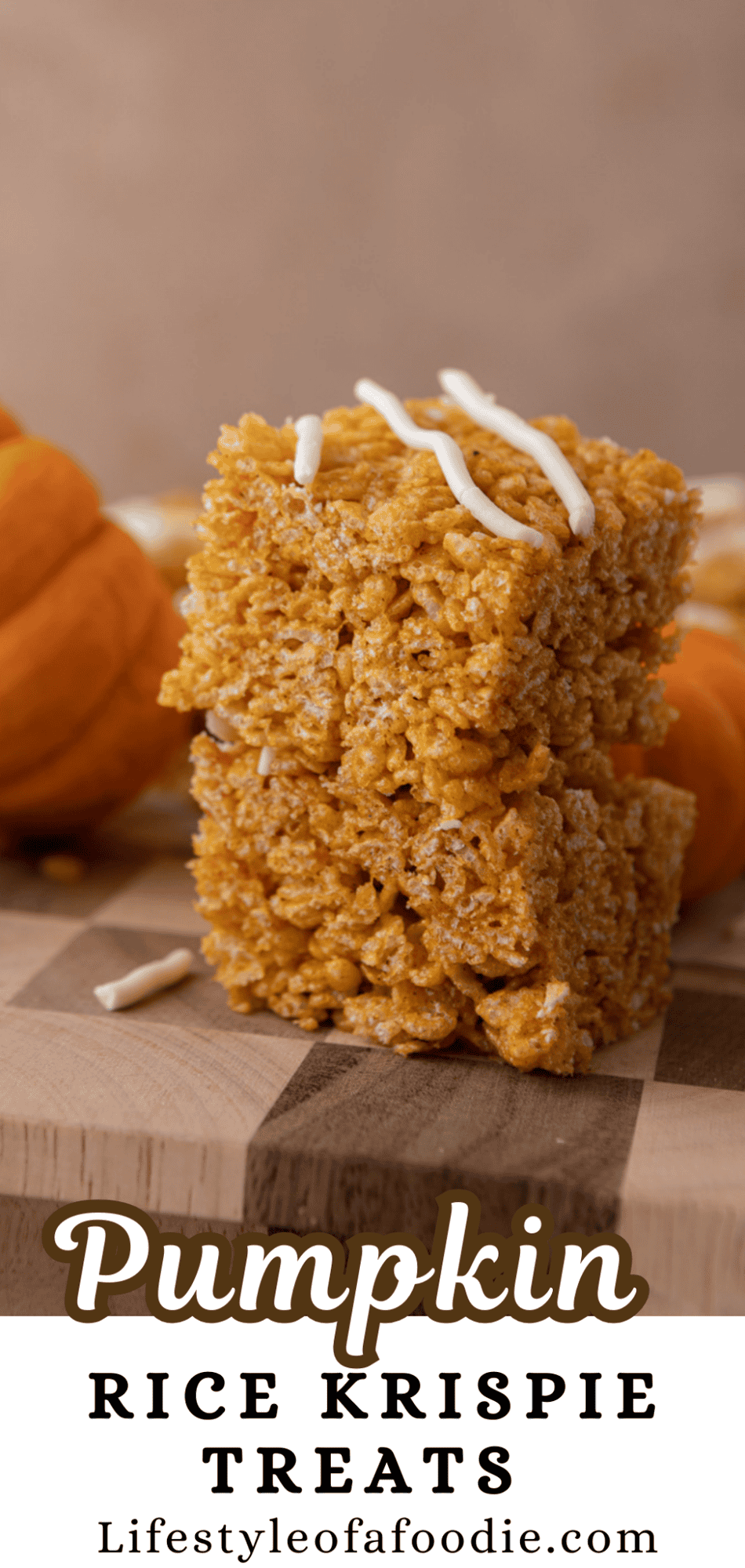 The Best Pumpkin Rice Krispie Treats Recipe - Lifestyle of a Foodie
