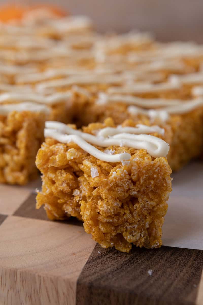 The Best Pumpkin Rice Krispie Treats Recipe - Lifestyle of a Foodie