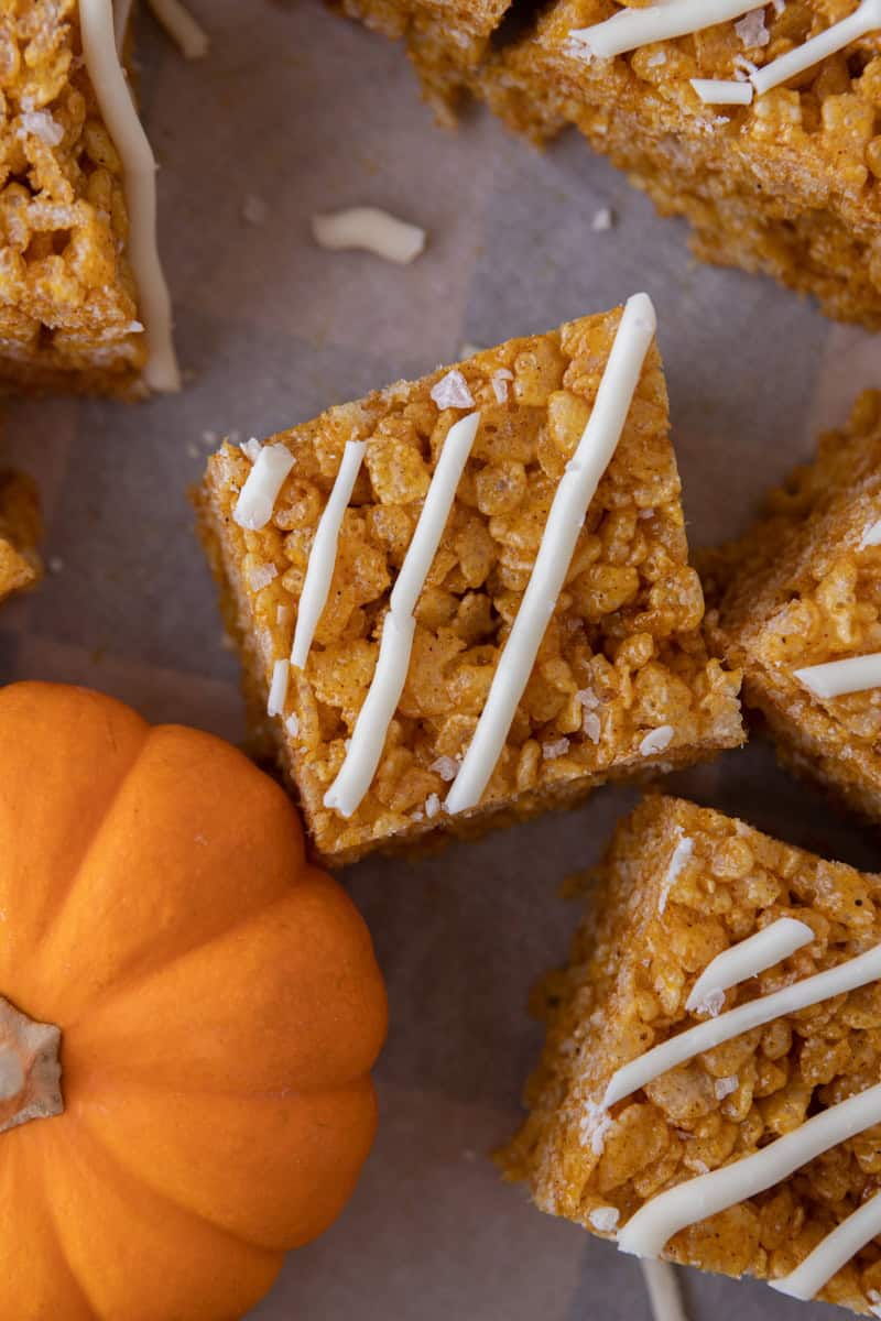 The Best Pumpkin Rice Krispie Treats Recipe - Lifestyle of a Foodie