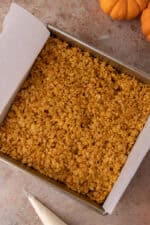 The Best Pumpkin Rice Krispie Treats Recipe - Lifestyle of a Foodie