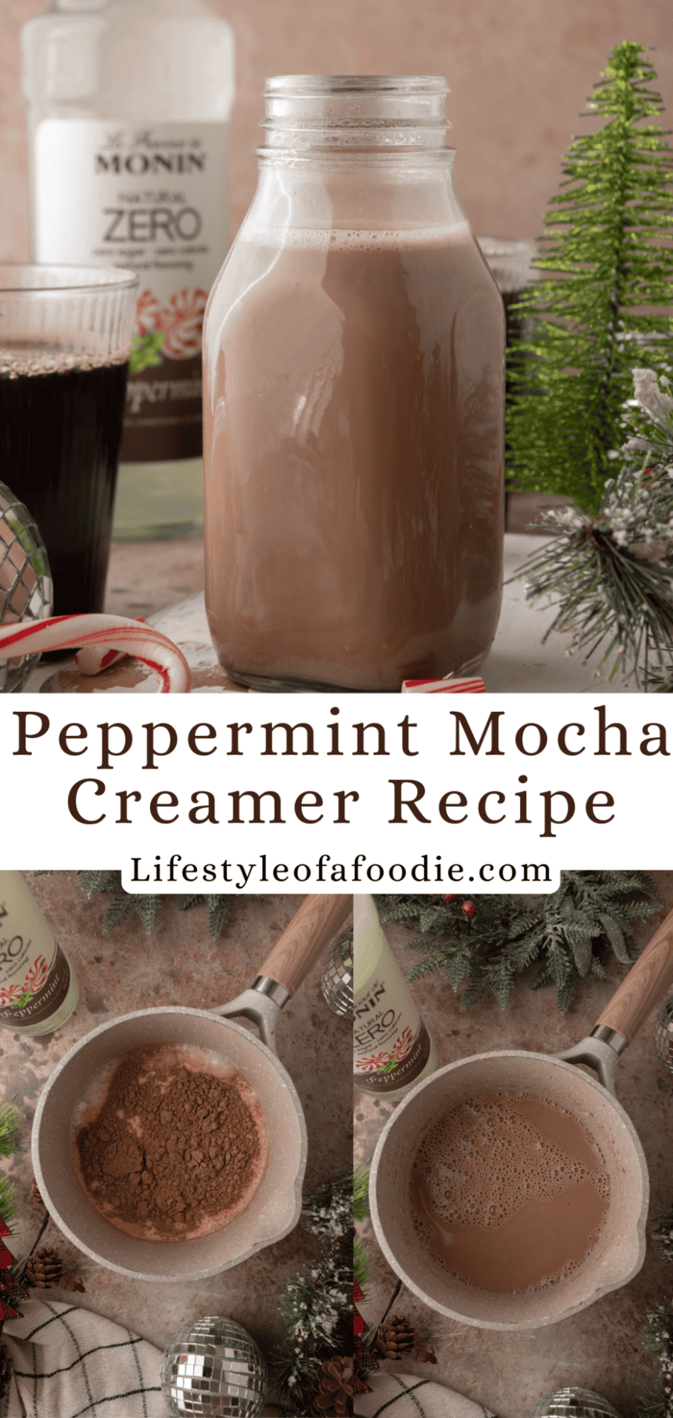 The Best Homemade Peppermint Mocha Creamer Recipe - Lifestyle of a Foodie