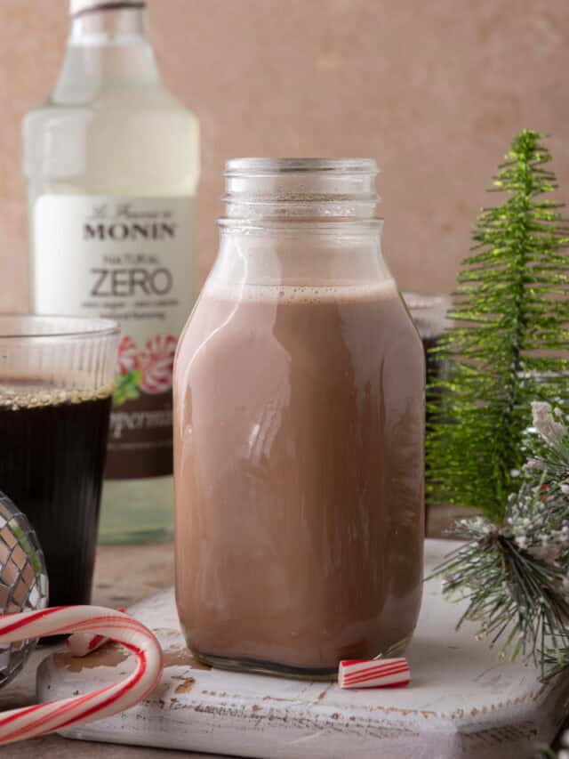 The Best Homemade Peppermint Mocha Creamer Recipe - Lifestyle of a Foodie
