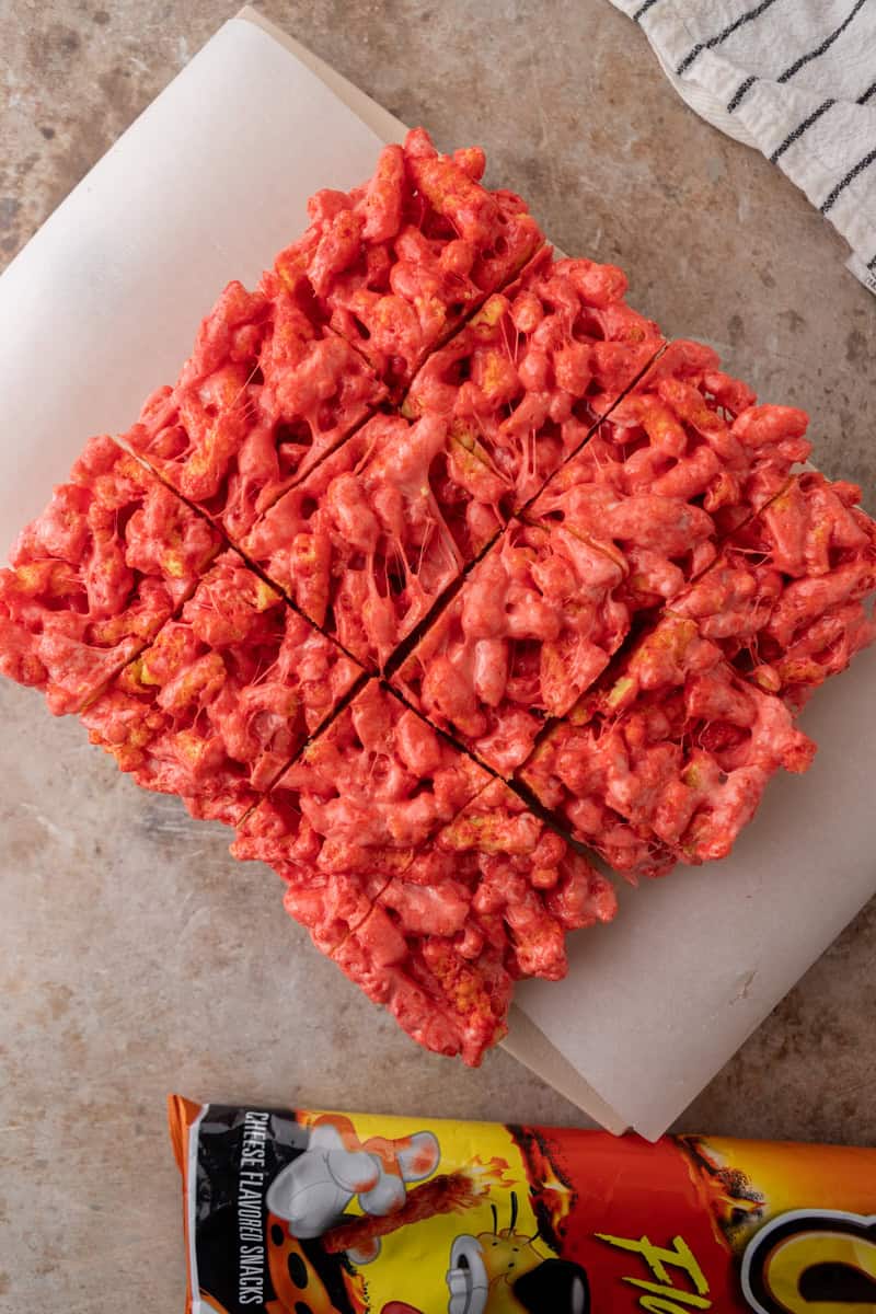 The Best Hot Cheetos Marshmallow Crispy Treats Recipe - Lifestyle of a ...