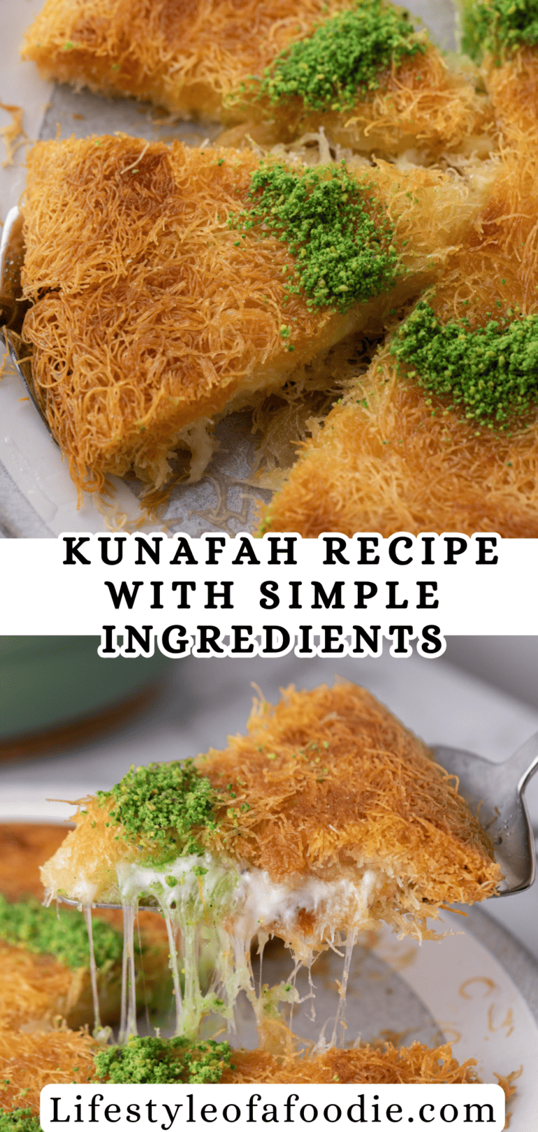 Easy Kunafa Recipe with Simple Ingredients - Lifestyle of a Foodie