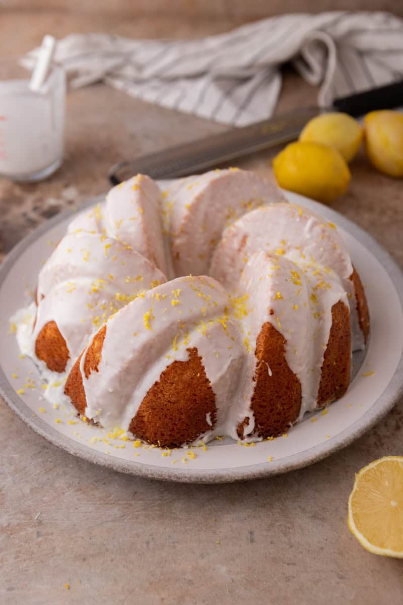 The Best Moist Lemon Bundt Cake Recipe - Lifestyle of a Foodie