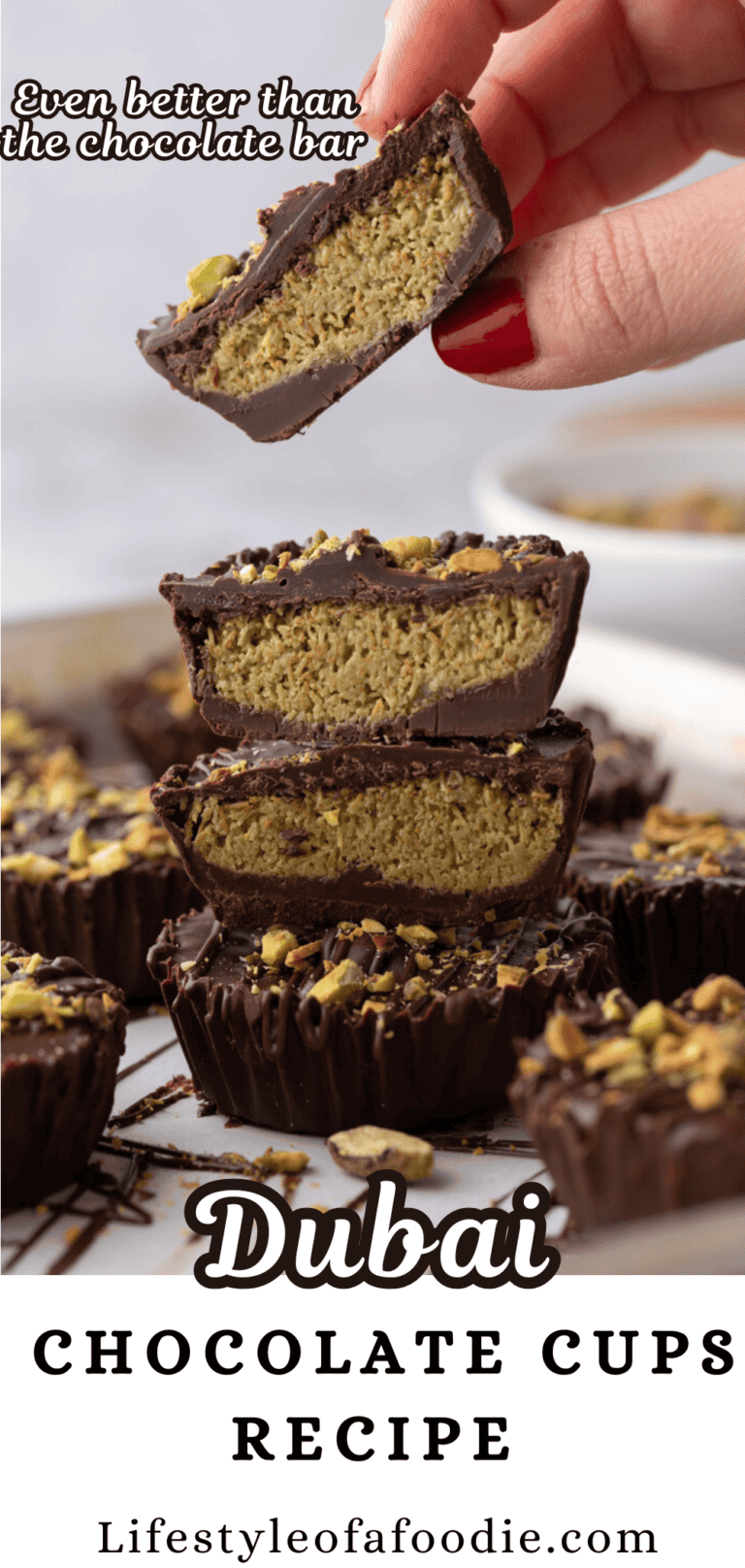 The Best Dubai Chocolate Cups Recipe Filled with Crunchy Pistachio ...