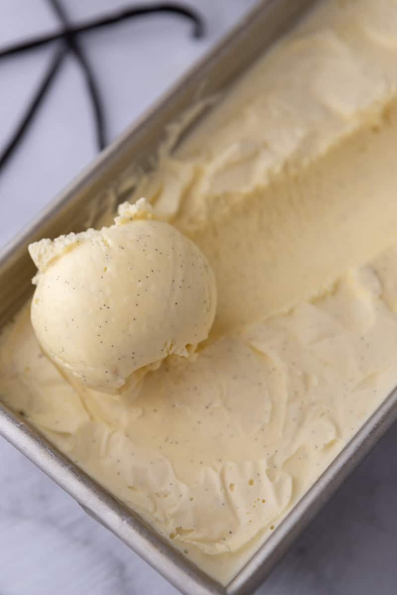 Rich Easy Custard-based Vanilla Ice Cream recipe - Lifestyle of a Foodie