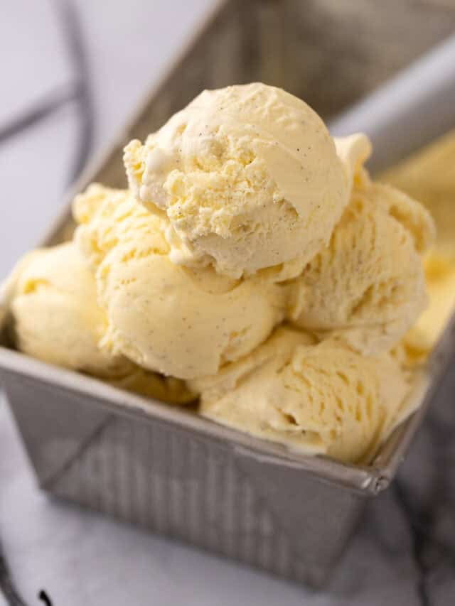 Rich Easy Custard-based Vanilla Ice Cream recipe - Lifestyle of a Foodie