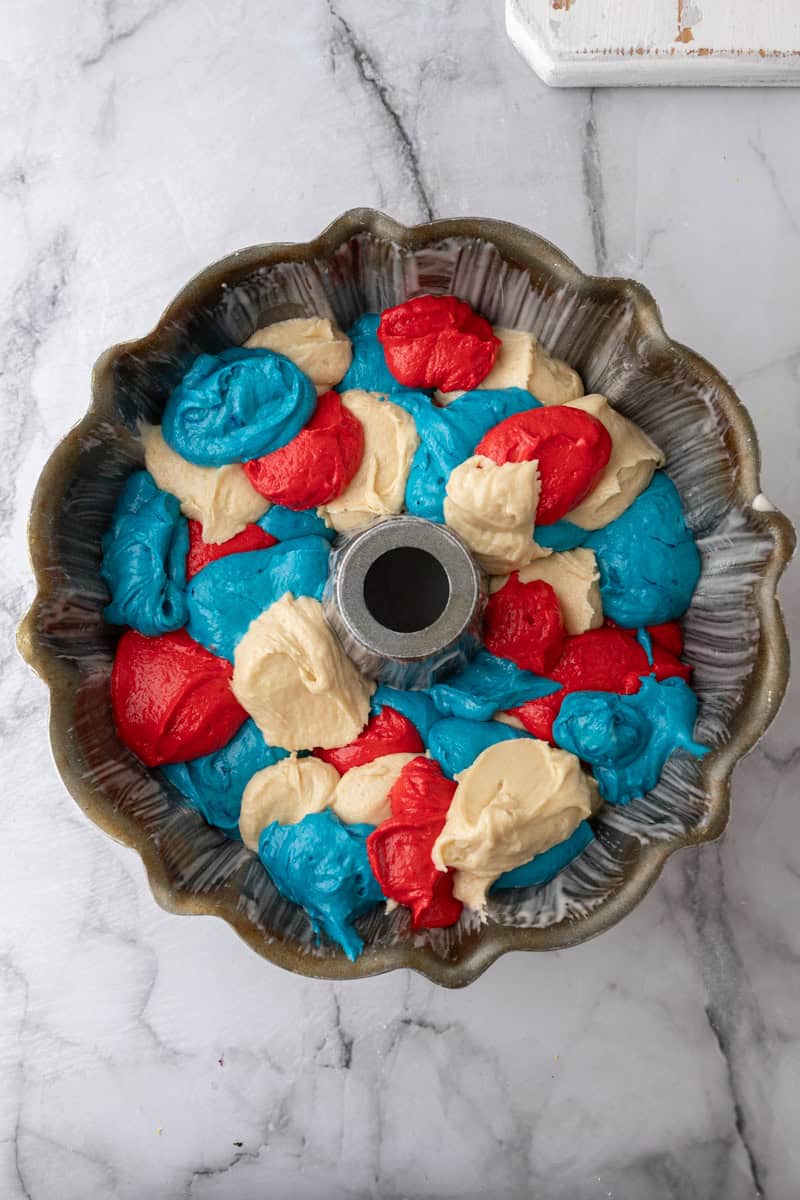 The Best Red White and Blue Bundt Cake Recipe - Lifestyle of a Foodie