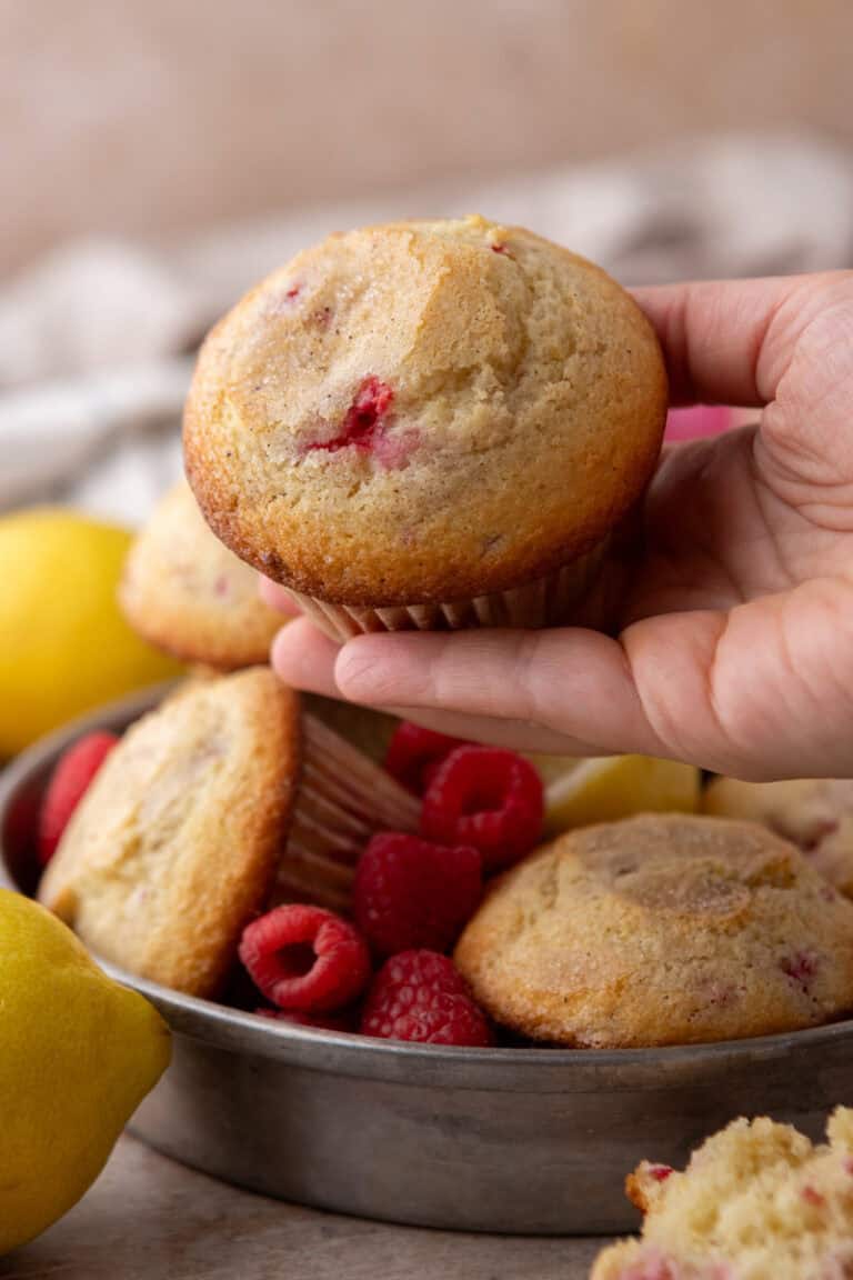 The Best Lemon Raspberry Muffins Recipe - Lifestyle of a Foodie