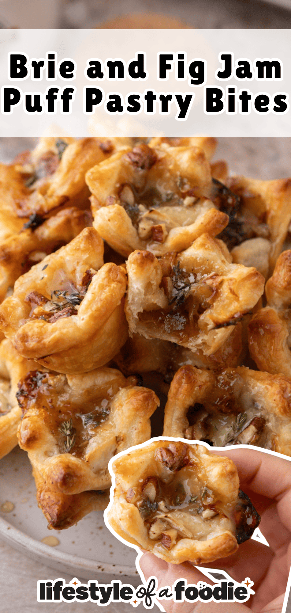Brie and Fig Jam Puff Pastry Cups (Easy Holiday Appetizer)