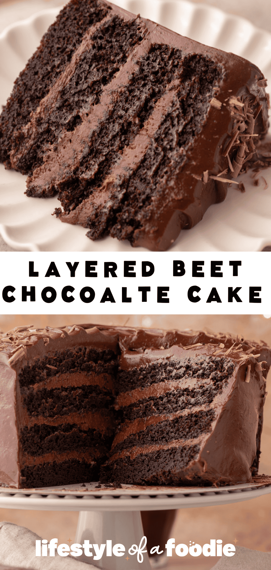 Beet Chocolate Cake with Chocolate Cream Cheese Frosting