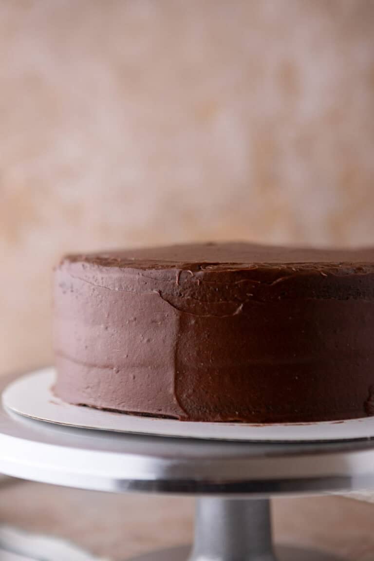 Layered Marble Cake with Chocolate Cream Cheese Frosting